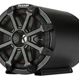 Kicker 10-Inch 800-Watt Max 2-Ohm Enclosed Tube Subwoofer,Black