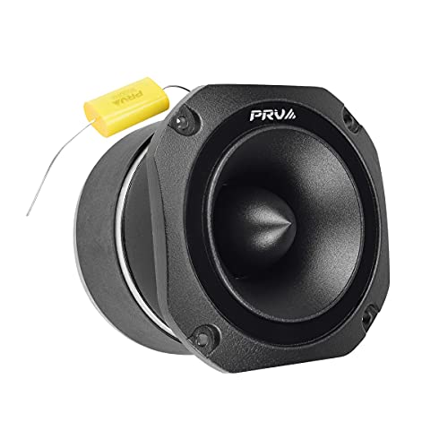 PRV AUDIO TW700Ti Super Tweeter, 4" Titanium Bullet Super Tweeter 8 Ohm Black, 1.5" VC Pro Audio High Frequency Driver, 107dB 120 Watts RMS, Built-in Polyester Capacitor (Single)