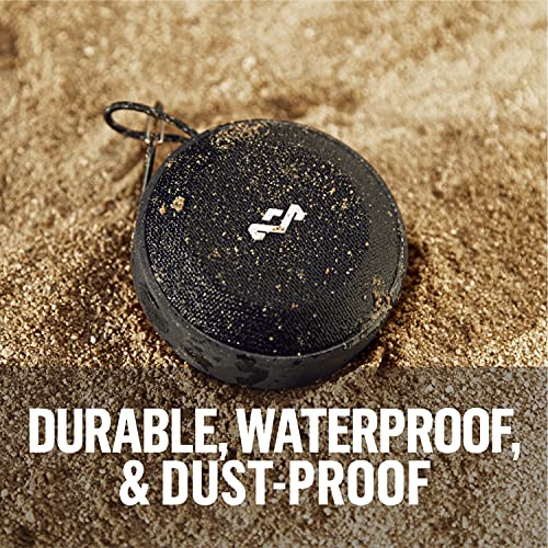 House of Marley No Bounds: Waterproof Speaker with Wireless Bluetooth Connectivity, 10 Hours of Indoor/Outdoor Playtime, and Sustainable Materials, Black