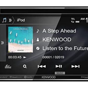 KENWOOD eXcelon DDX396BT Double DIN SiriusXM Ready Bluetooth in-Dash DVD/CD/AM/FM Car Stereo Receiver w/ 6.2" Touchscreen