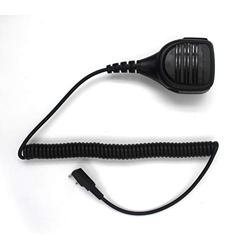 Heavy Speaker Mic with Reinforced Cable for Kenwood Radios NX-220 NX-320 TK-2160 TK-2170 TK-2212 TK-2302 TK-2312 TK-2360 TK-2402 TK-3160 TK-3170 TK-3230 TK-3312 TK-3360 TK-3402, Shoulder Microphone