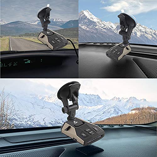 YeeBeny Suction Radar Detector Mount, Windshield & Dashboard Radar Holder Compatible with Cobra Radar Detectors Cobra RAD 450, 8-Band, ESD-6100, ESD-7000, XRS-9300, PRO-9780 and All Recent Models