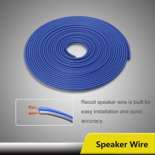 RECOIL RCK0 True 0 Gauge Complete CCA Amplifier Wiring Kits with OFC RCA Cable