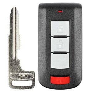 keyless entry remote 3btn smart key fob for mitsubishi (ouc644m)