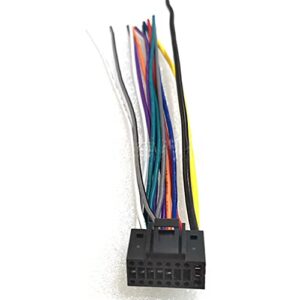 YDC 16 Pin Vehicle Aftermarket Wiring Harness Compatible with Kenwood Radio Stereo for Car, Multicolored