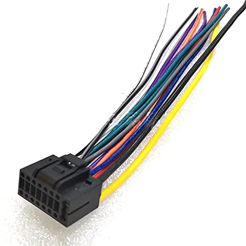 YDC 16 Pin Vehicle Aftermarket Wiring Harness Compatible with Kenwood Radio Stereo for Car, Multicolored