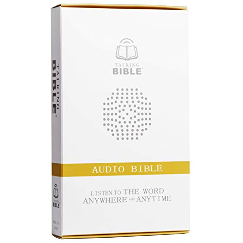 Talking Bible - Electronic Holy Bible Audio Player in English for Seniors, Kids and The Blind, Solar Powered, KJV (King James Version), Black