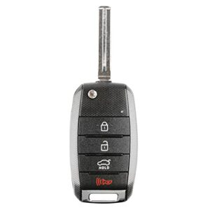 remote 4btn suv flip key fob for kia optima (nyodd4tx1306-tfl, 95430-2t560, 4d60 chip)