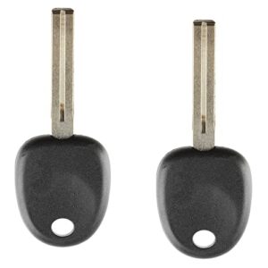 2x remote fob transponder car key 46 chip for hyundai kia (hy20-pt)