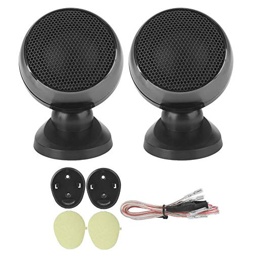 Qii lu Dome Tweeters, 2PCS 120W 12V Car Audio Speaker Dome HiFi Tweeters Loudspeaker Mini Car Tweeters