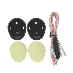 Qii lu Dome Tweeters, 2PCS 120W 12V Car Audio Speaker Dome HiFi Tweeters Loudspeaker Mini Car Tweeters