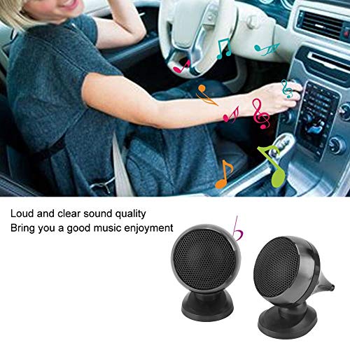 Qii lu Dome Tweeters, 2PCS 120W 12V Car Audio Speaker Dome HiFi Tweeters Loudspeaker Mini Car Tweeters