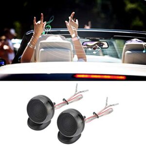 Qii lu Dome Tweeters, 2PCS 120W 12V Car Audio Speaker Dome HiFi Tweeters Loudspeaker Mini Car Tweeters