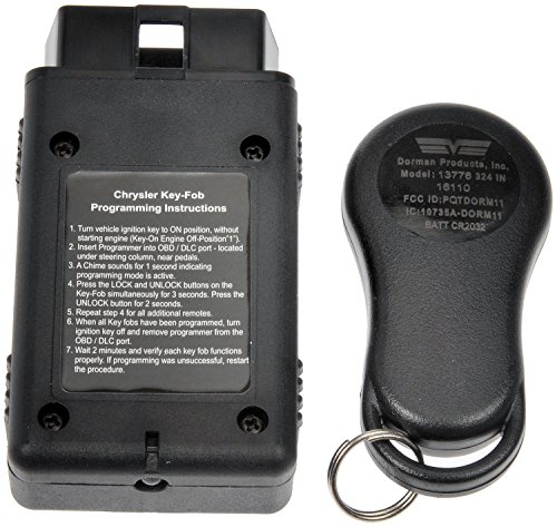 Dorman 13776 Keyless Entry Remote 4 Button Compatible with Select Chrysler / Dodge / Jeep Models (OE FIX)