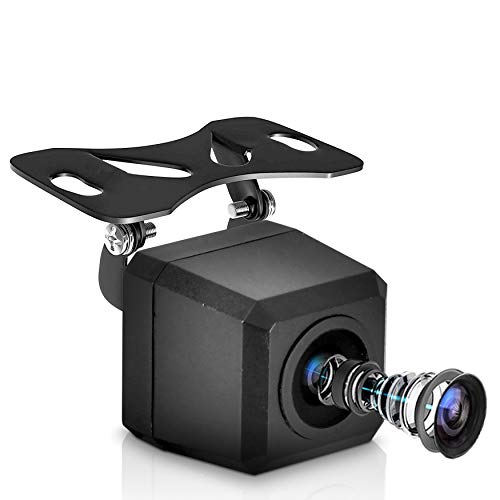 Pyle Universal Mount Front Rear Camera - Marine Grade Waterproof Built-in Distance Scale Lines Backup Parking/Reverse Assist Cam w/ Night Vision LED Lights 420 TVL Resolution & RCA Output PLCM37FRV