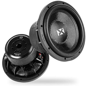 nvx vcw124v3 (vcw124 version 3) 2400 watt peak (1200w rms) 12″ vc-series v3 dual 4-ohm car subwoofer…