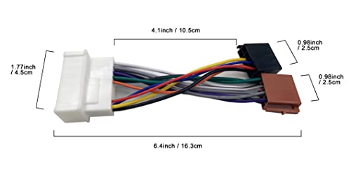 Thewinio Radio Stereo Wiring Harness for Honda 1993-2013, Suzuki 1998-2016 Car CD Player Aftermarket ISO Standard Adapter Plug Connector Replacement