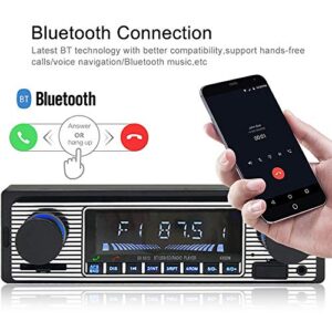 PolarLander 12V Bluetooth Car Stereo,4x45W Car Audio FM Radio, MP3 Player USB/SD/AUX Hands Free Calling with Wireless Remote Control