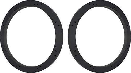 8" Subwoofer Speaker Spacers Depth Extender Extending Rings - 3/4" thick - ID: 7 1/8" OD: 8 7/8" - 1 Pair - SSK8XK - Stackable - Perfect For Framing Fiberglass Enclosures