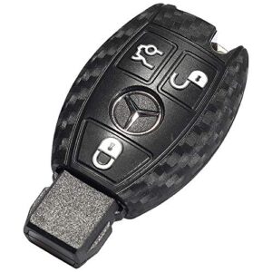 lcyam key fob cover case carbon fiber pattern for mercedes benz c e m s cls clk glk glc g class cla glk350 gla 250 c300 amg 2019 glc 300