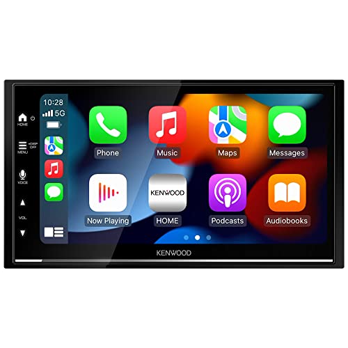 KENWOOD DMX8709S 6.8-Inch Capacitive Touch Screen, Car Stereo, Wireless CarPlay and Android Auto, Bluetooth, AM/FM Radio, MP3 Player, USB Port, Double DIN, 13-Band EQ, SiriusXM