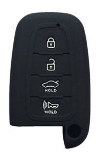 rpkey silicone keyless entry remote control key fob cover case protector replacement fit for hyundai elantra gt genesis genesis coupe sonata veloster tucson kia optima rio forte koup soul sportage