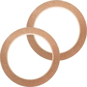 aicars universal 6.5 speaker spacer: 2×6.5 speaker spacer wooden mdf speaker rings for cars/boats/trucks/rv