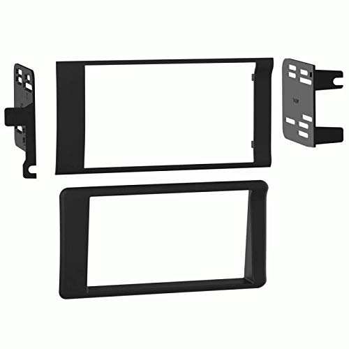 Carxtc Double Din Install Car Stereo Dash Kit for a Aftermarket Radio Fits 1998-2001 Dodge Ram Pickup 1500, 2500, 3500 Trim Bezel is Black