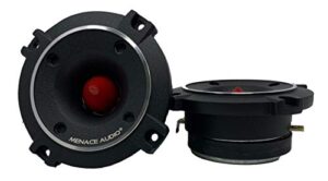 menace audio® ma-tw25 super tweeters – red – pair!