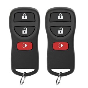 saverremotes for nissan armada frontier murano nv pathfinder quest sentra titan versa xterra keyless entry remote replacement kbrastu15 (pack of 2)