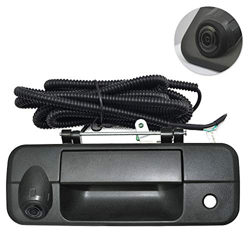 Tailgate Replace Rear View Camera Backup Tailgate Handle Camera for Toyota Tundra(2007 2008 2009 2010 2011 2012 2013),Tailgate Door Handle Replacement Camera(Color: Black)