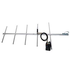 HYS YAGI Antenna High Gain 9dBi UHF 70cm Base Antenna UHF 400-470 MHz 5 Elements Antenna for Motorola Repeater Kenwood Baofeng 2-Way Radio