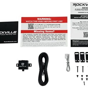 Rockville SS10P 10" 800w Slim Under-Seat Active Powered Car/Truck Subwoofer Sub