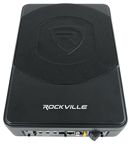 Rockville SS10P 10" 800w Slim Under-Seat Active Powered Car/Truck Subwoofer Sub