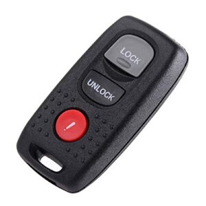 OCPTY 1 X Flip Key Entry Remote Control Key Fob Transmitter Replacement for Mazda 3 6 41846 3 Buttons