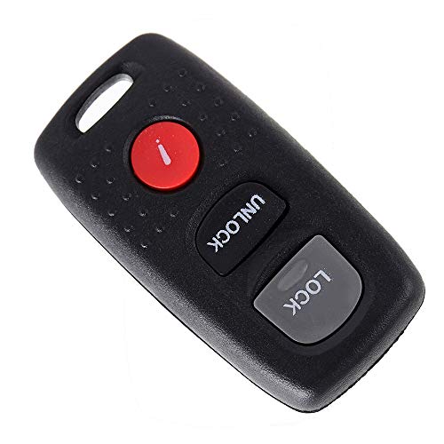 OCPTY 1 X Flip Key Entry Remote Control Key Fob Transmitter Replacement for Mazda 3 6 41846 3 Buttons