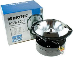 audiotek – atw420s – car vehicle 600 watts 1″ titanium super tweeter