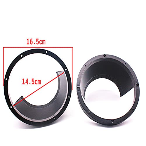 2-piece 6.5 Inch Car Speaker Waterproof Cover Car Speaker Protection Cover Abs Plastic Waterproof Horn Gasket Audio Speaker Ring Car Horn Gasket Protection Cover Car Modification Parts