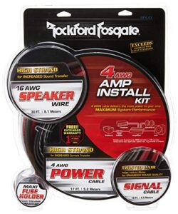 rockford rfk4x 4 awg complete amplifier install kit