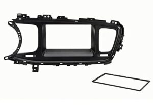 scosche ka2414ddb compatible with 2014-15 kia optima double din dash kit black