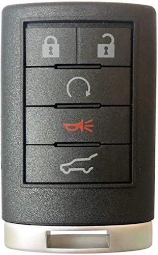 BexKeyless Replacement Remote Car Key Fob fits OUC6000066 315MHZ Cadillac 08-13 CTS/07-09 SRX/08-11 STS/06-11 DTS/Chevy 06-13 Impala/06-07 Monte Carlo/Buick 06-11 Lucerne