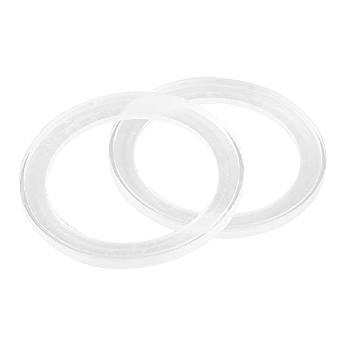 X AUTOHAUX 2Pcs for 3.5 Inch Car Speaker Spacer Ring Mounting Spacer Plate Transparent Acrylic 78mm ID