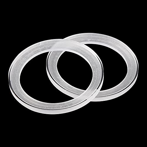 X AUTOHAUX 2Pcs for 3.5 Inch Car Speaker Spacer Ring Mounting Spacer Plate Transparent Acrylic 78mm ID