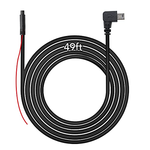 PORMIDO 49FT Replacement Long Cable for Backup Camera PR996H for Big Vehicles Truck RV Trailer Motorhome Pickup