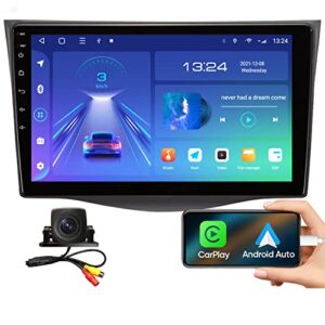 9 Inch 5G WiFi (2G Ram 32G ROM) 8Core Car Stereo Radio Head Unit for RAV4 2006-2011 with Carplay Android Auto,Android 10.0 GPS Navigation Support 48EQ Mirroring Airplay Rear Backup 1080P SWC