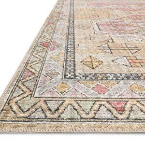 Loloi II Skye Collection SKY-04 Gold / Blush, Traditional 7'-6" x 9'-6" Area Rug