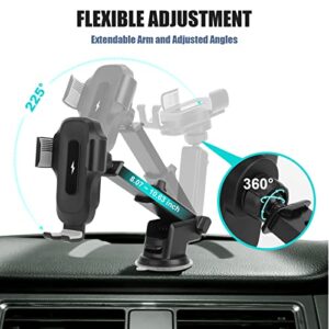 Wireless Car Charger, Amlink 15W Max Qi Fast Charging, Auto-Clamping Alignment Car Phone Holder Mount, Air Vent Windshield Dashboard for iPhone 14 13 12 11 Pro Max, Samsung Galaxy S22 S21 S20+, etc