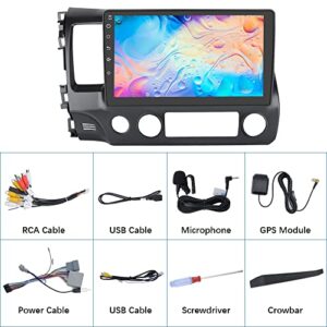 2G+32G Car Radio Stereo for Honda Civic 2006-2011 Andriod 11 with Bluetooth GPS Navigation Wireless Apple CarPlay Andriod Auto