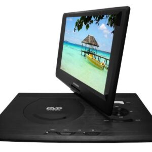 Sylvania 13.3-Inch Swivel Screen Portable DVD Player (SDVD1332) with USB/SD Card Reader