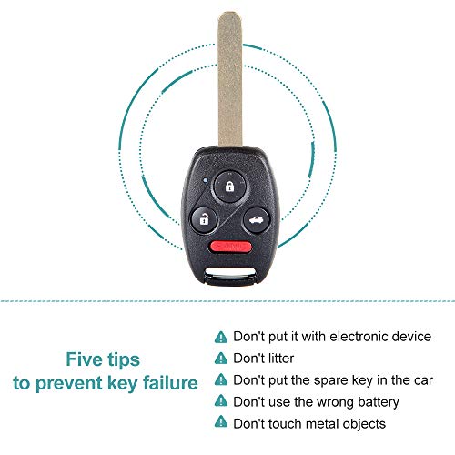 SELEAD 4 Buttons Key Fob Keyless Entry Remote fit for 2006-2013 for Honda for Civic Antitheft Keyless Entry Systems 3248A-S0084A 1pc US Stock